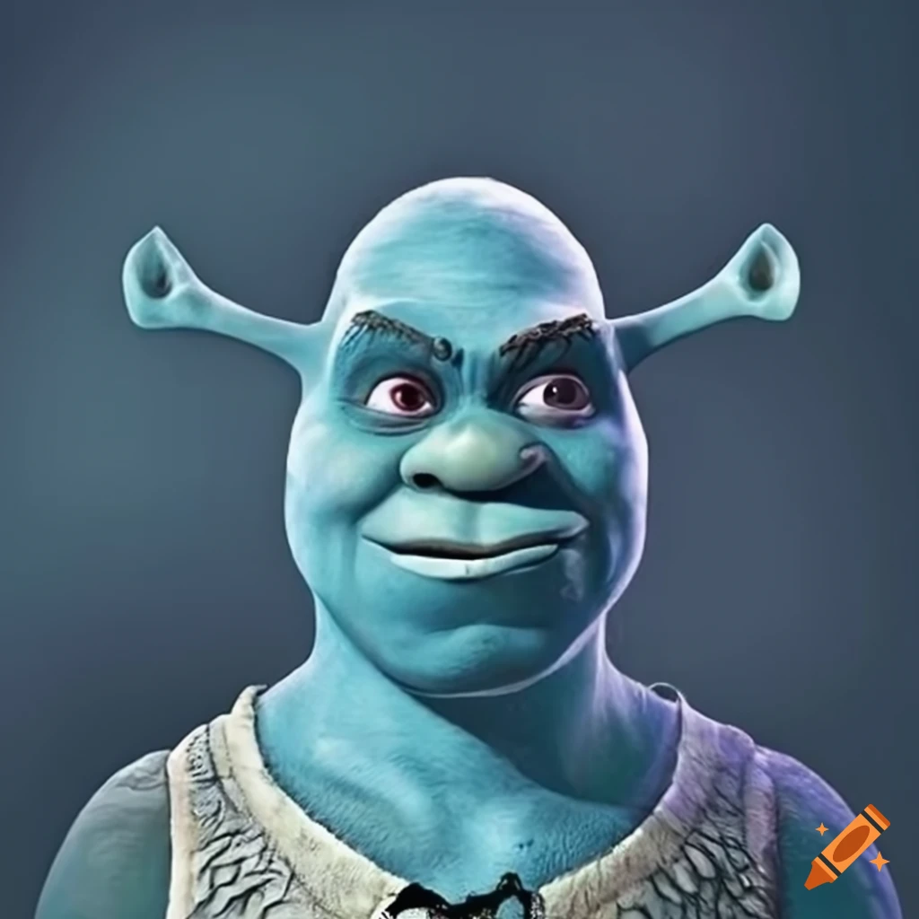 Blue ogre character on Craiyon
