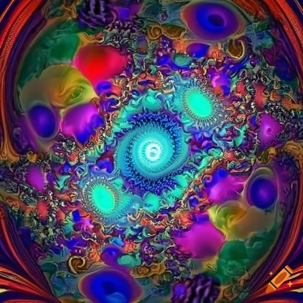 Fractal art with music and science themes on Craiyon