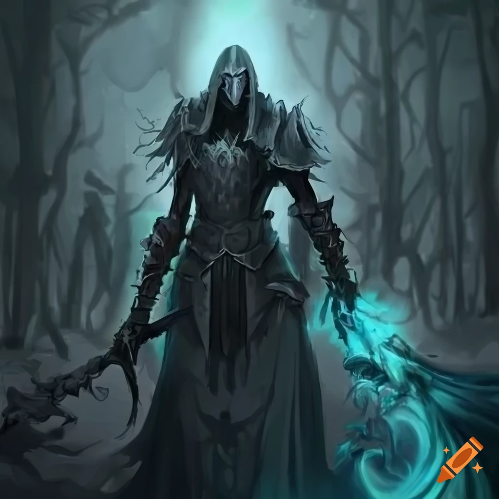 Undead ghost knight on Craiyon