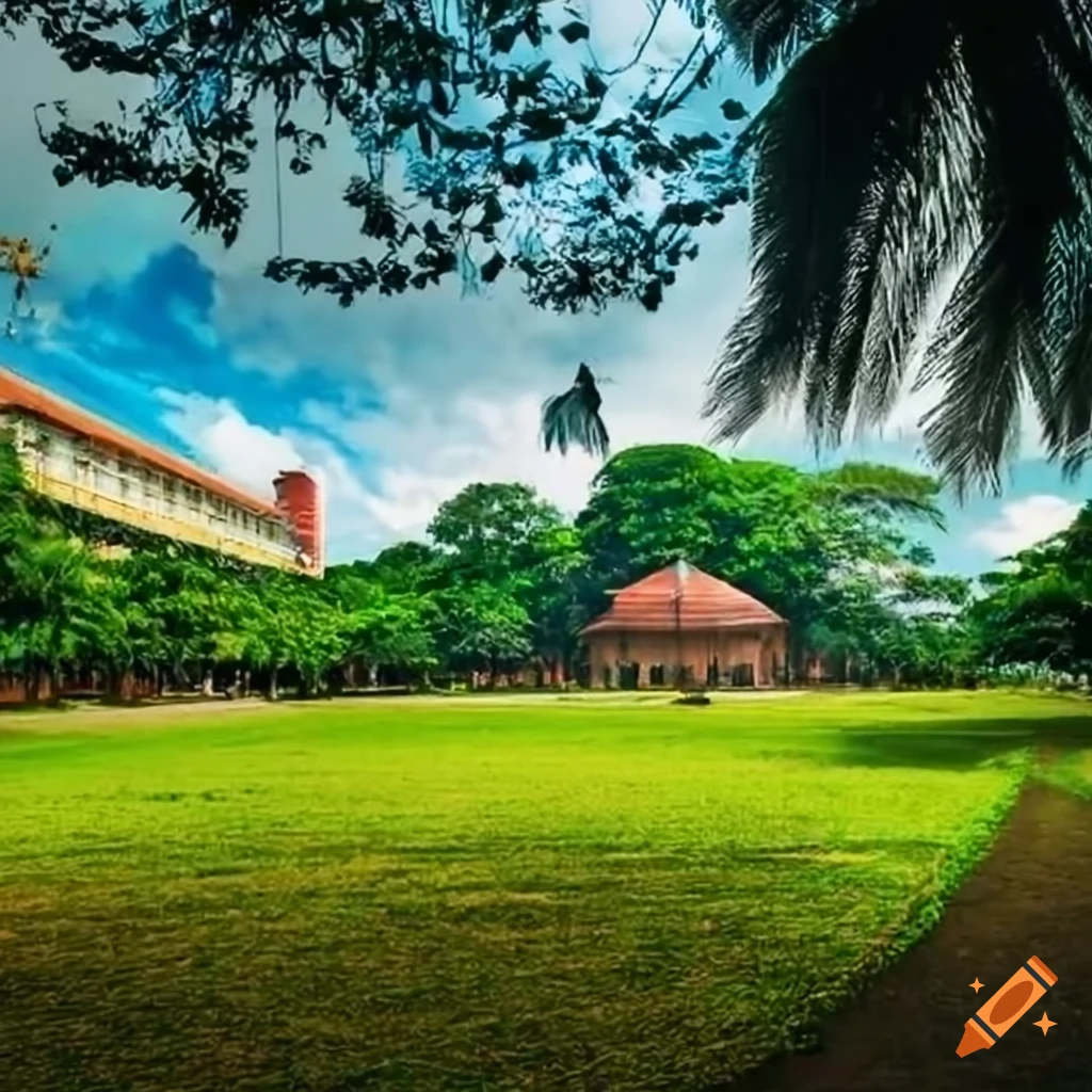 Central philippine university fields on Craiyon