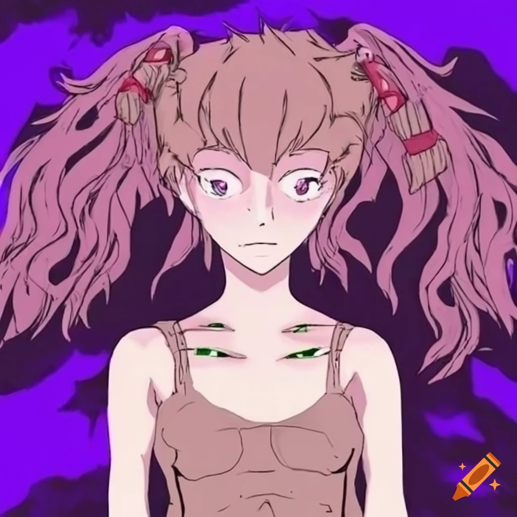 Exaggerated characters in an anime style on Craiyon