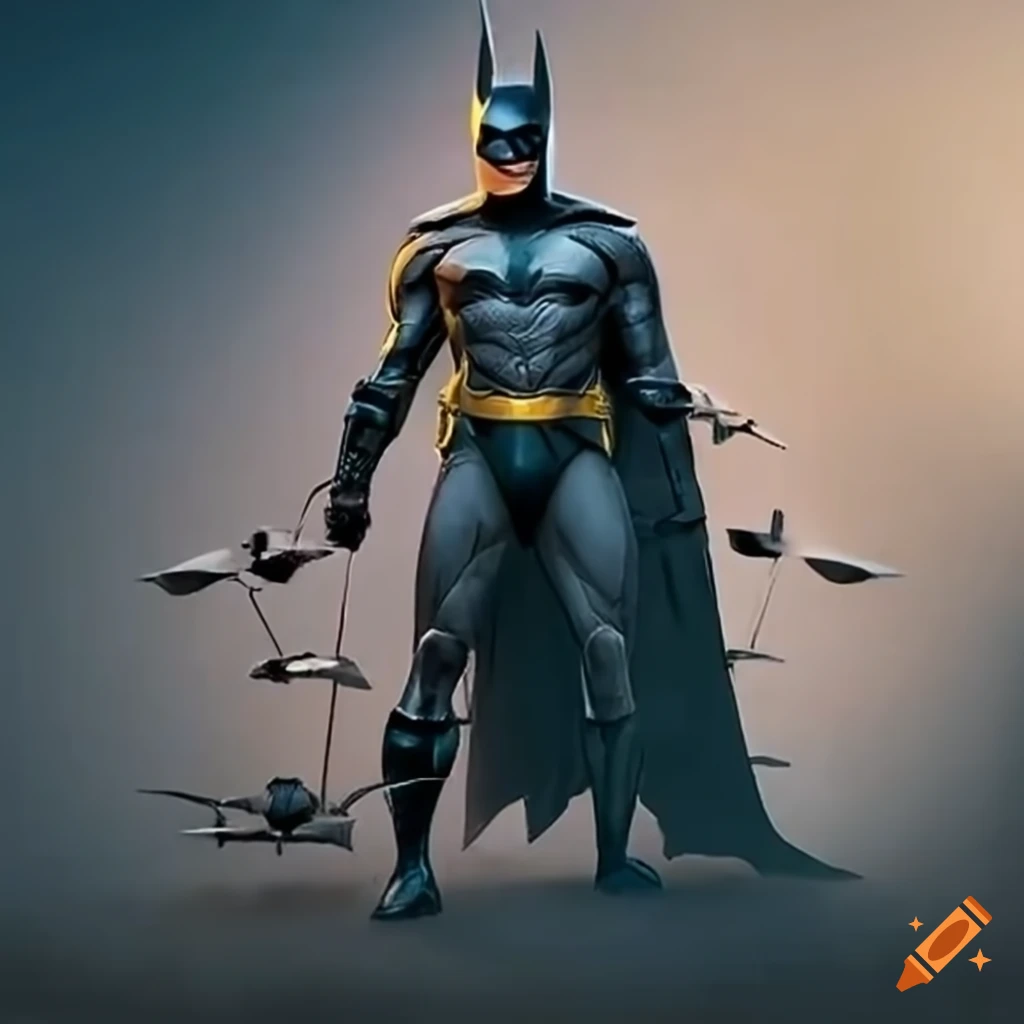 Egyptian batman overseeing the construction of the pyramids with flying ...