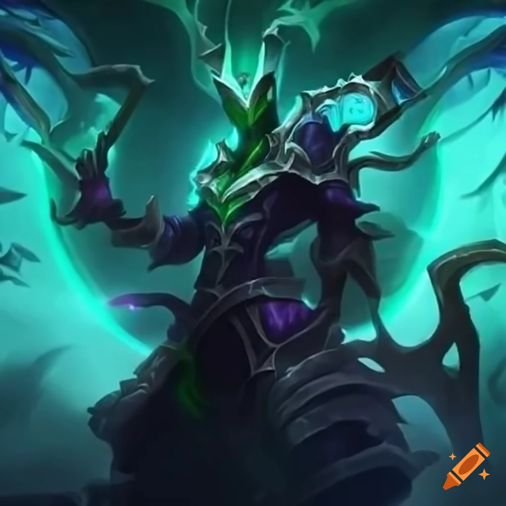 Thresh and other champions from league of legends on Craiyon