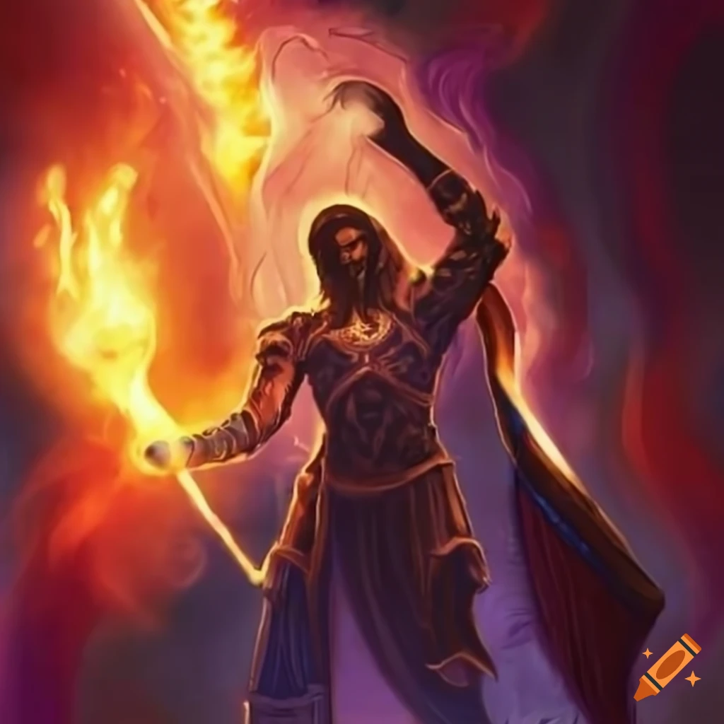 God with a slingshot demonstrating strength and control over sacred ...