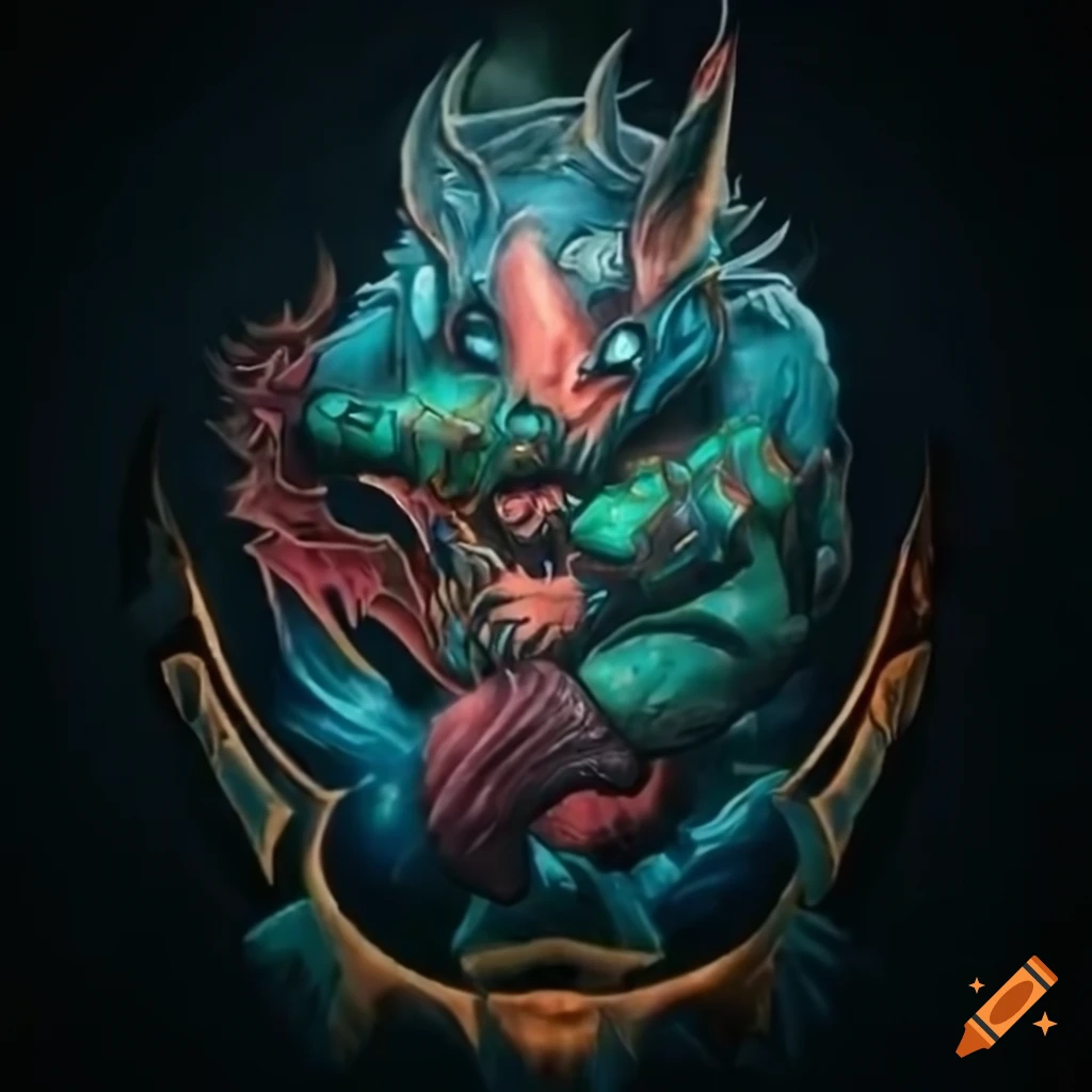 Tattoo of dota tidehunter on Craiyon
