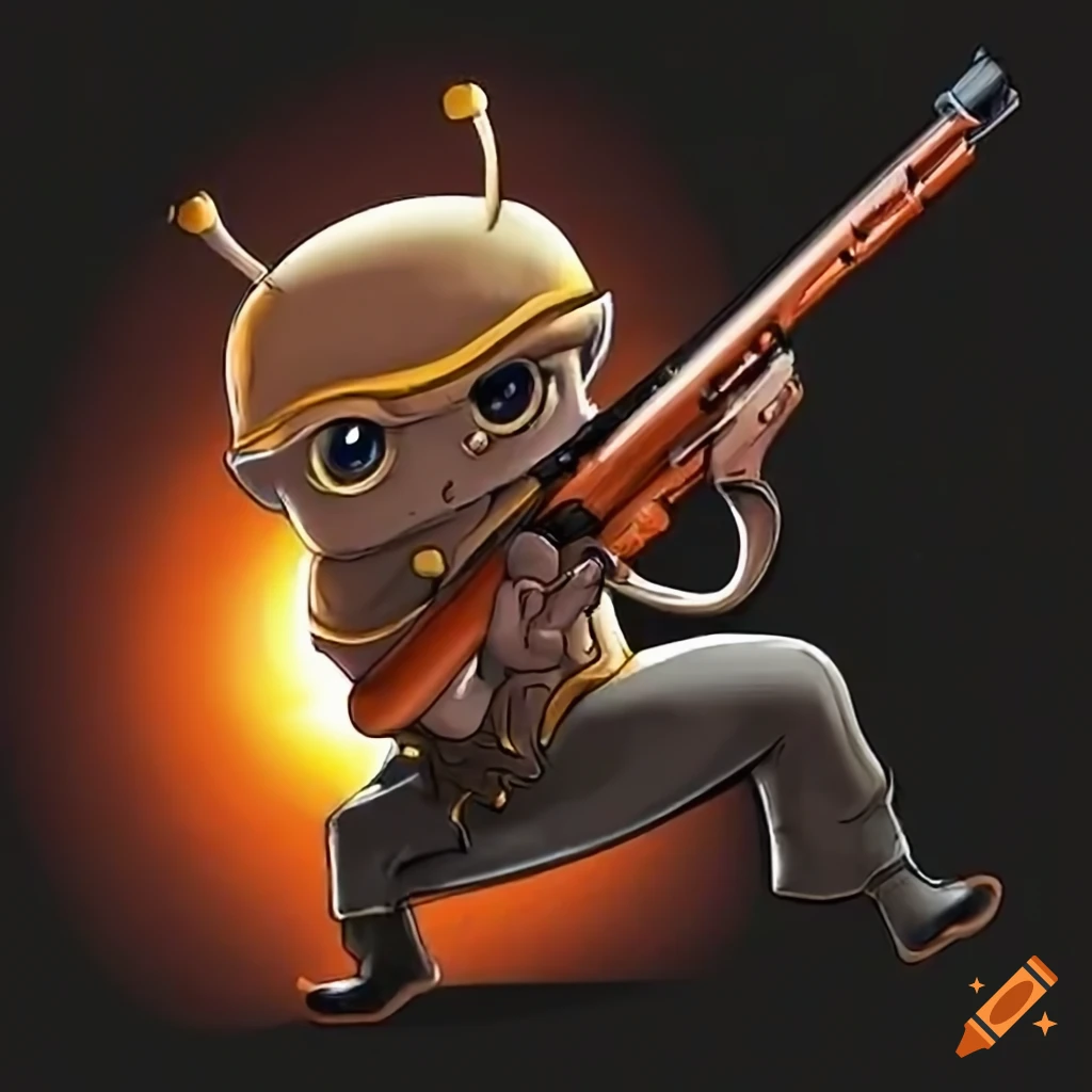 Slug with a rifle on Craiyon