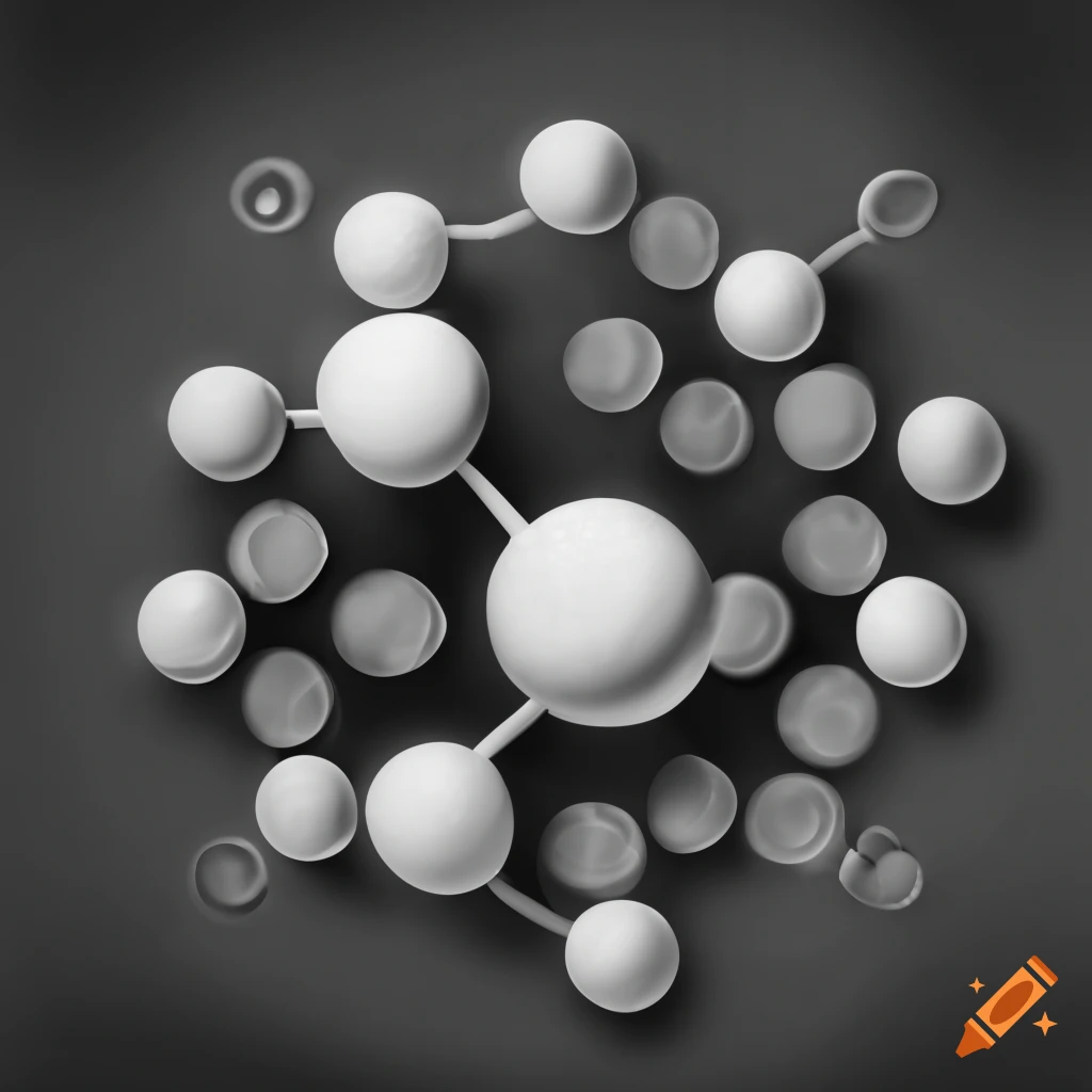 Ptfe molecular structure with atoms arranged in honeycomb pattern on ...