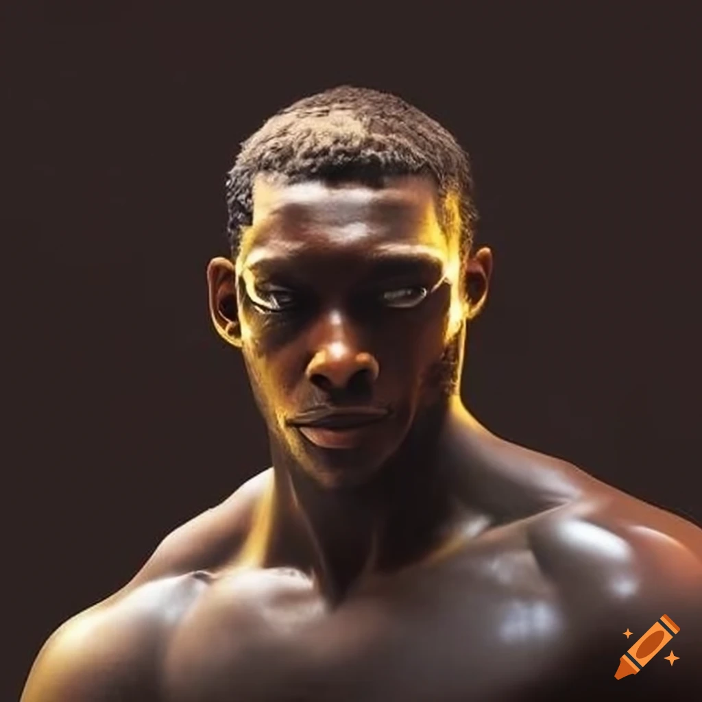 Tall and young built man on Craiyon