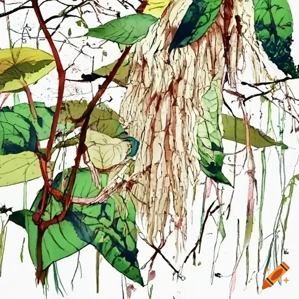 Japanese knotweed plant on Craiyon