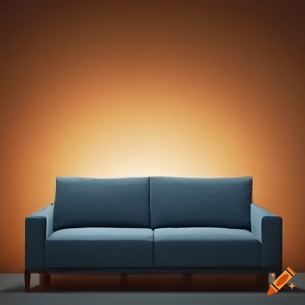 Front view of an ikea couch on Craiyon