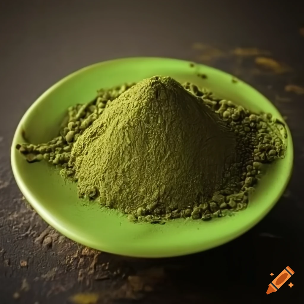 Kratom leaves and powder on Craiyon