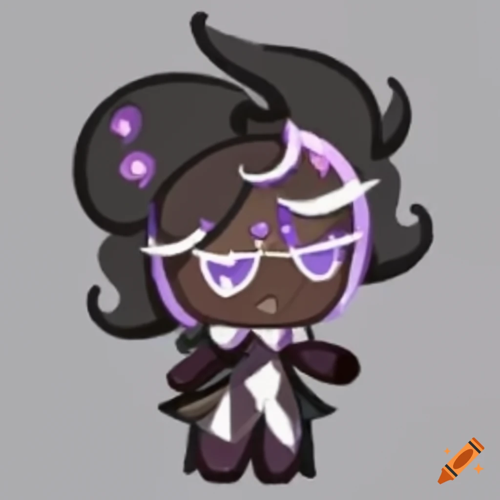 Male shadow cookie character from cookie run: kingdom game on Craiyon