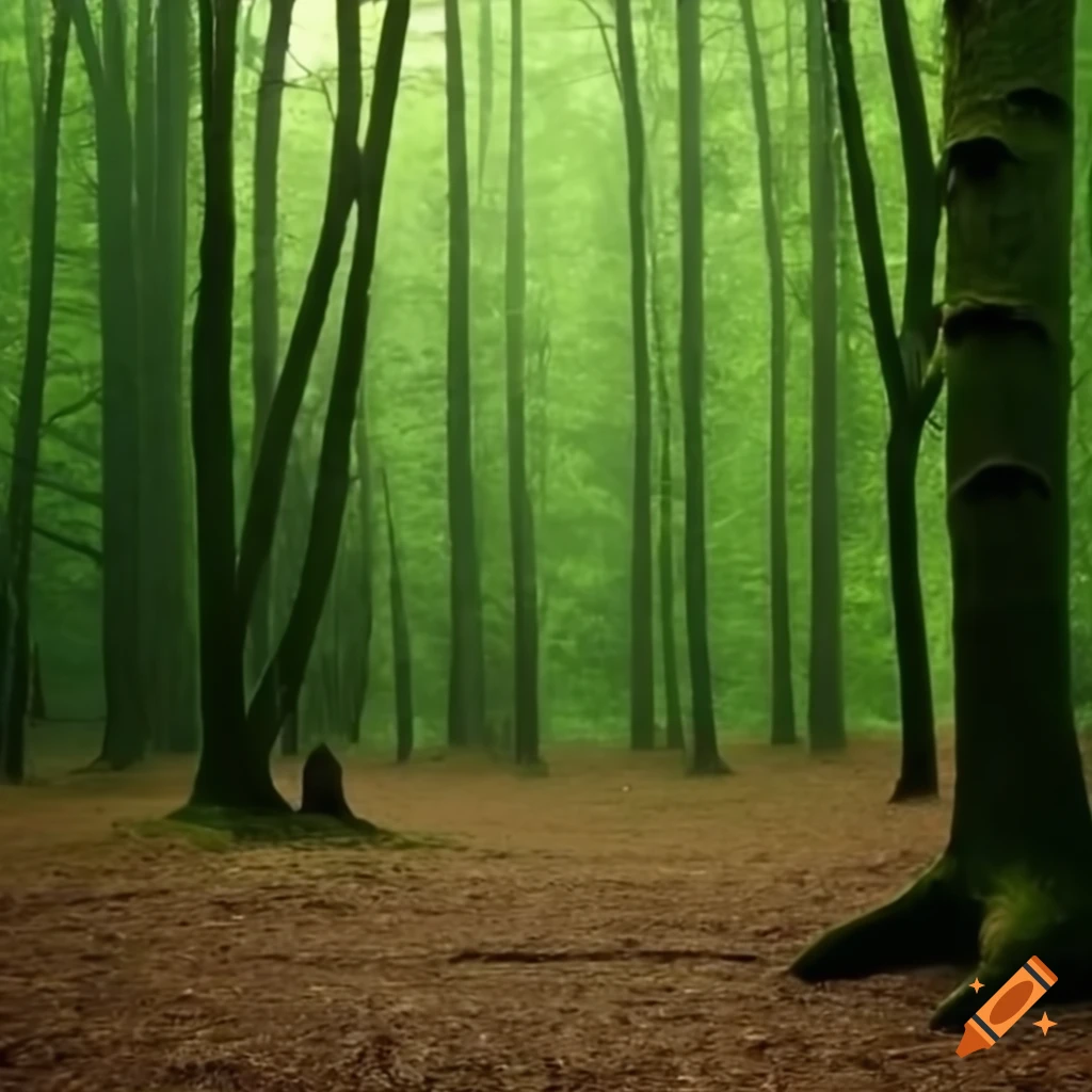 Forest scenery on Craiyon