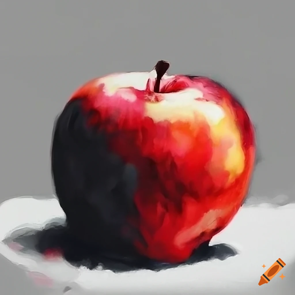 Beautifully colored apple on Craiyon