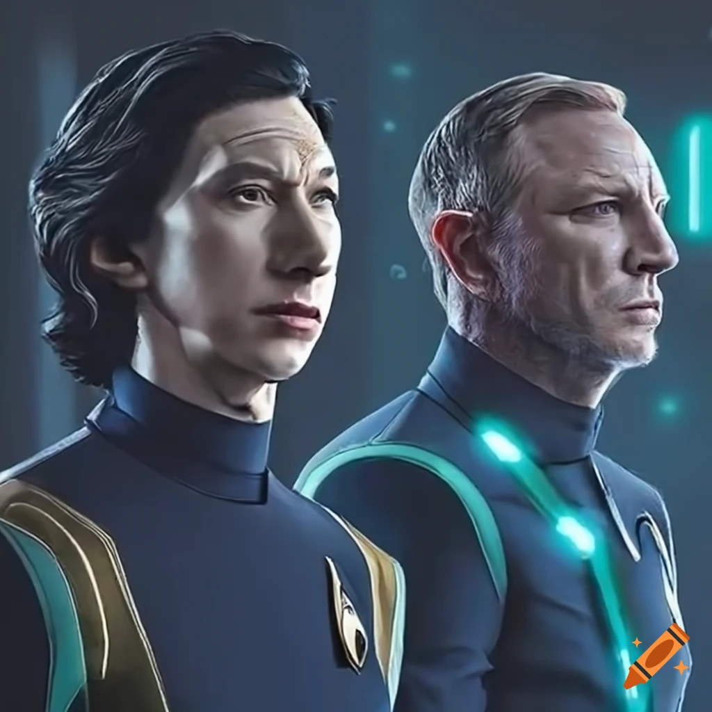 Cosmic Duo: Adam Driver as Galactic Overlord and Daniel Craig as a ...