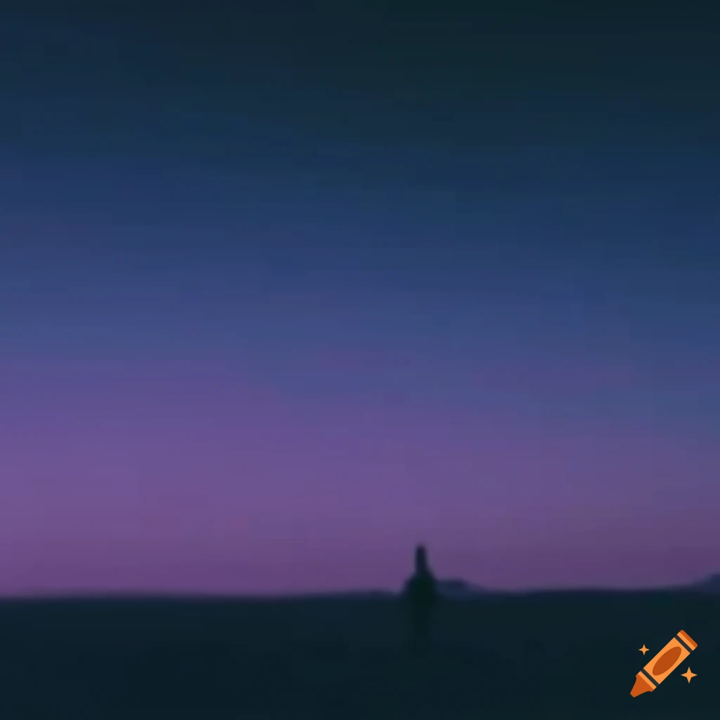 Desert liminal landscape with a sad atmosphere, experimental damage on ...