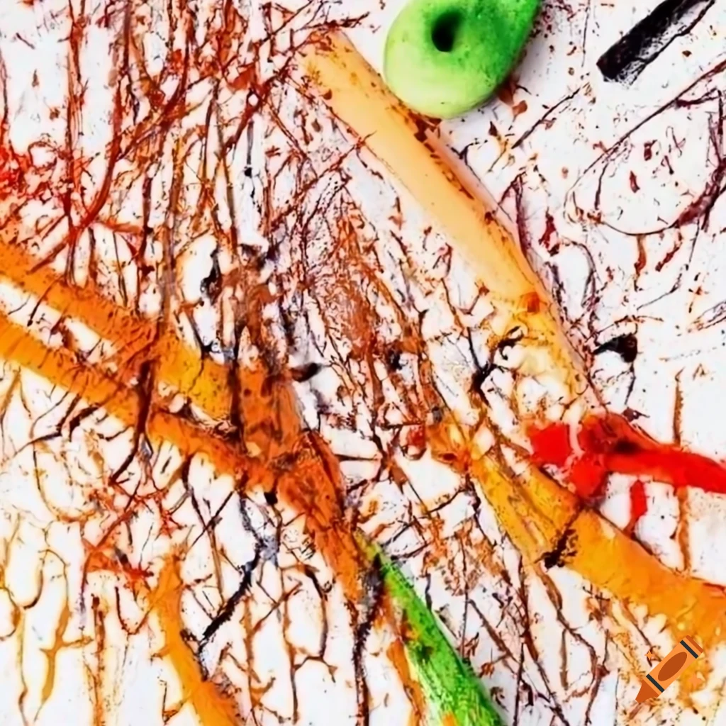 White background covered with crayon scribbles and dirt on Craiyon