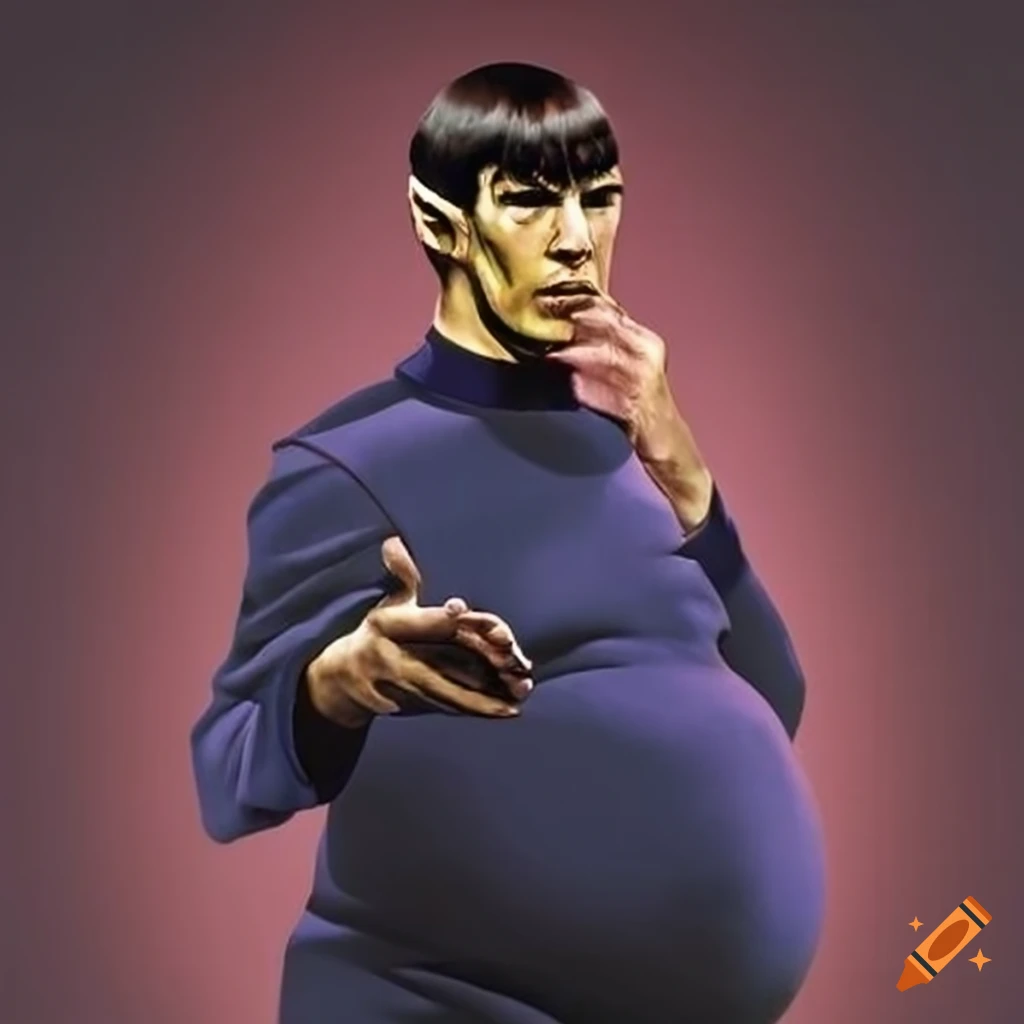 Portly mr. spock on Craiyon