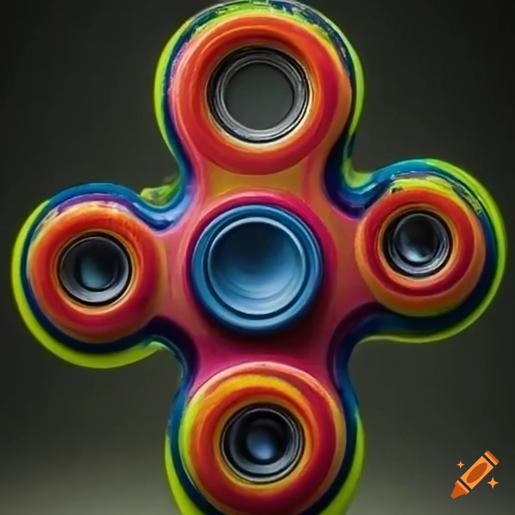 Hybrid object created from a fidget spinner and a russian doll toy on ...