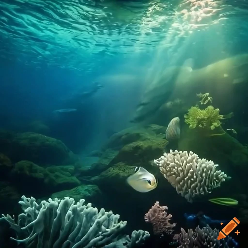Enchanted underwater realm: Dive into a hidden saltwater lake within a ...