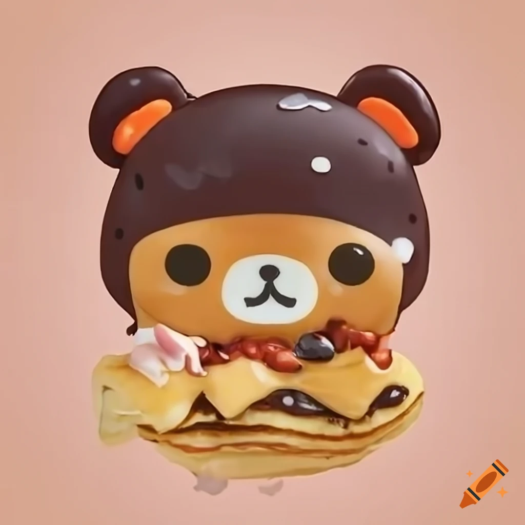Rilakuma pancake on Craiyon