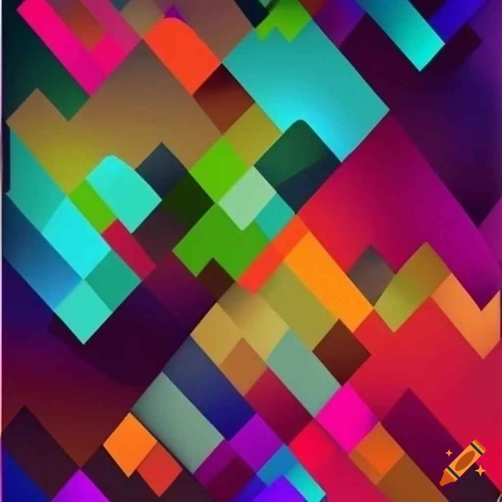 Elegant graphic design with contrasting geometric shapes on Craiyon