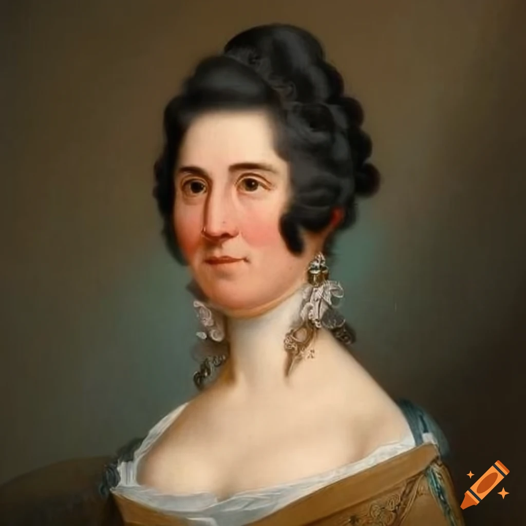 Official portrait of Ann Harrod Adams (1774-1846) on Craiyon