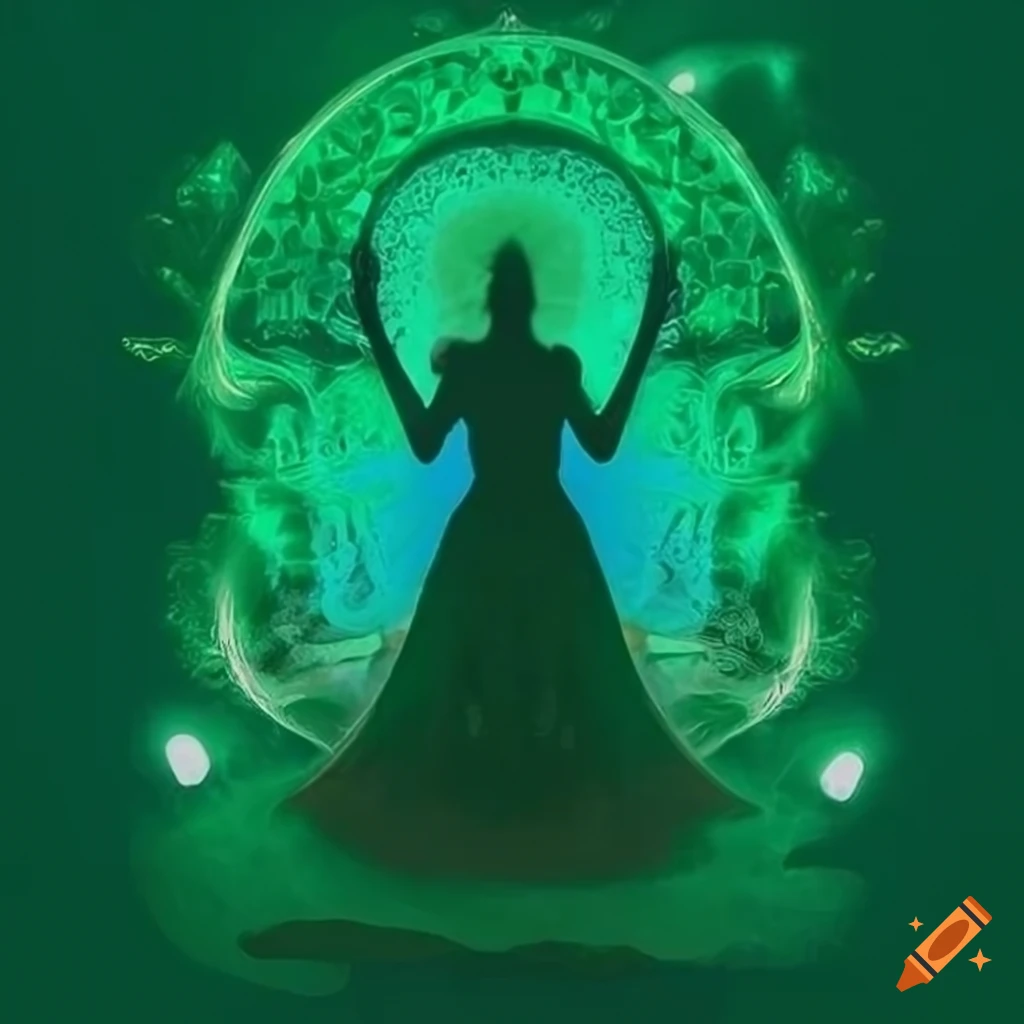 Captivating emerald green graphic for Inner Child Alchemy coaching program on Instagram Stories ...