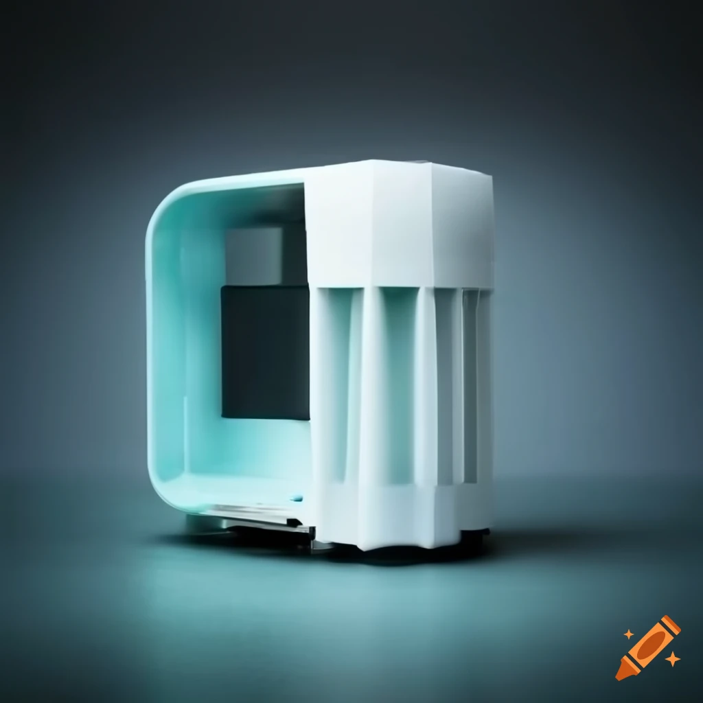 Colorful sls 3d printer with visible laser working inside on Craiyon