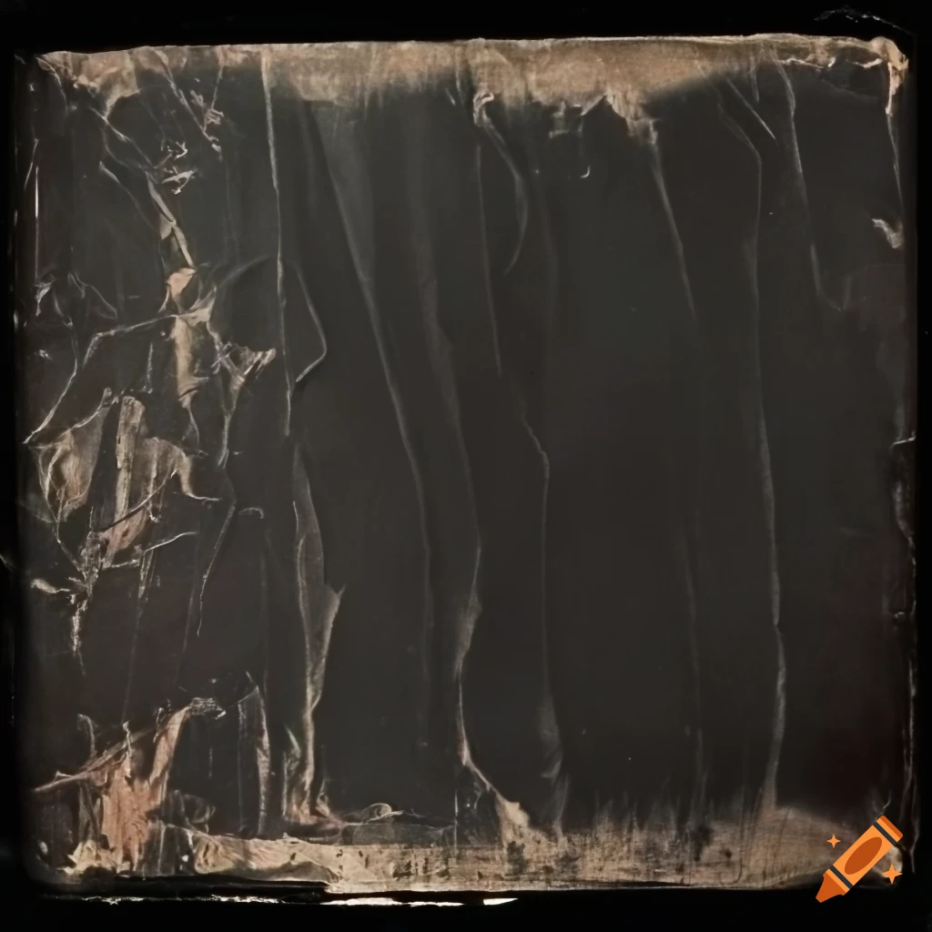 Close up of vintage black, tattered book cover texture on Craiyon