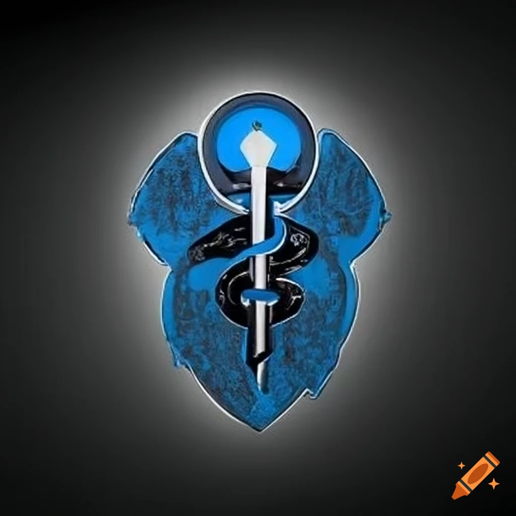 Covert military mission logo in steel, blue, and gray colors on Craiyon