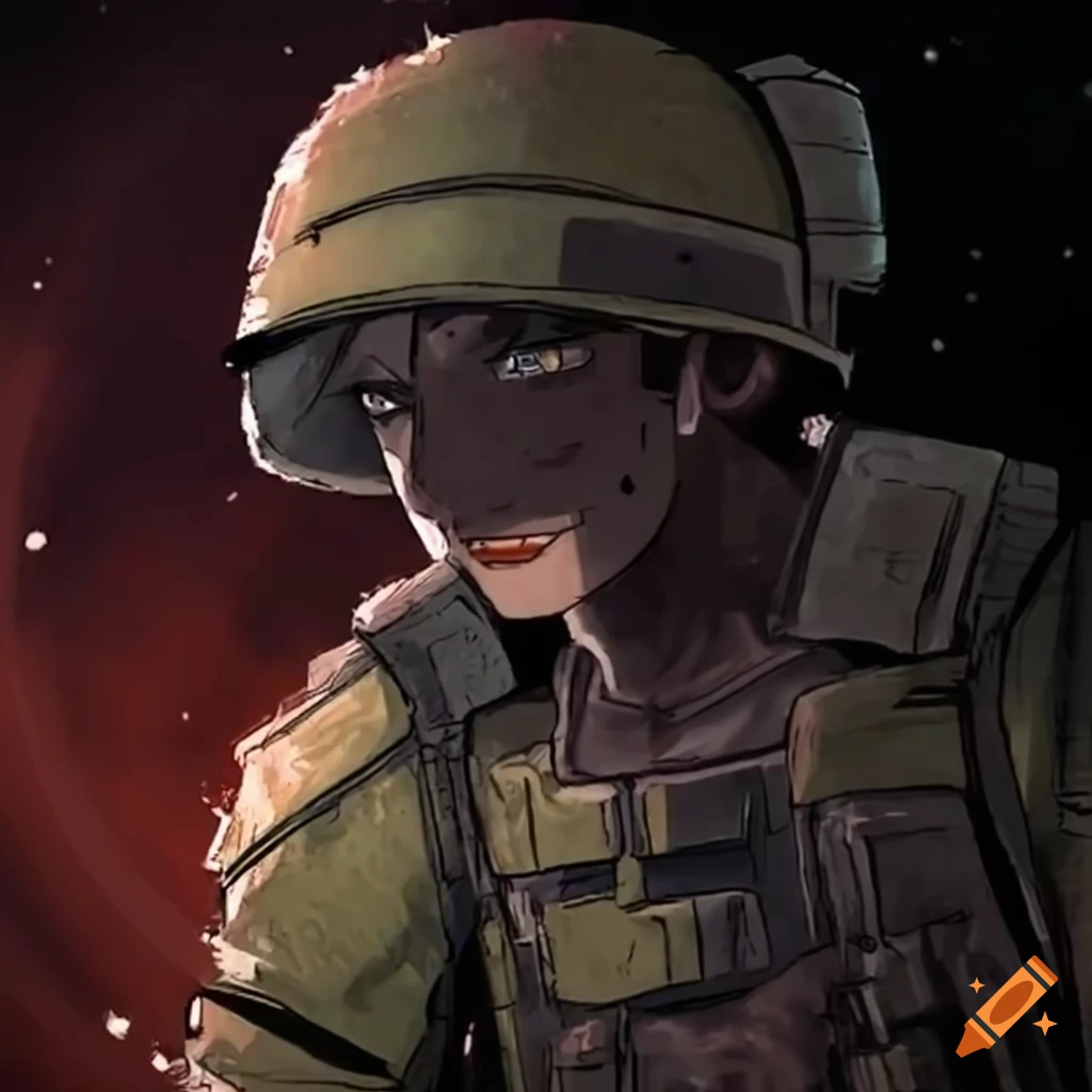 Soldier defending planet against alien invasion on Craiyon