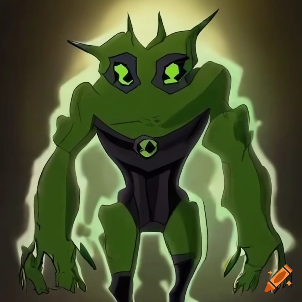 Shapeshifting alien species in Ben 10 art style on Craiyon