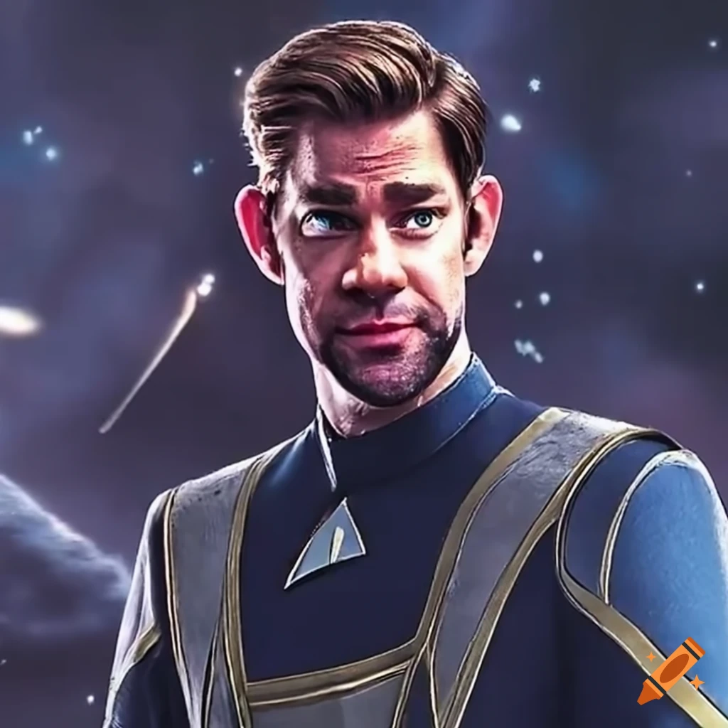 John krasinski as a heroic space hero on star trek discovery on Craiyon