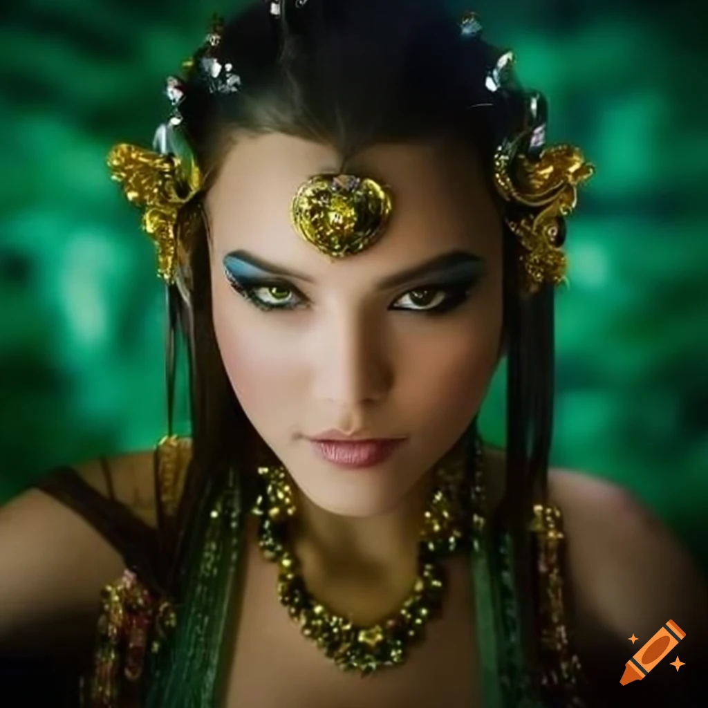 Fantasy art of a beautiful girl in an exotic locale on Craiyon