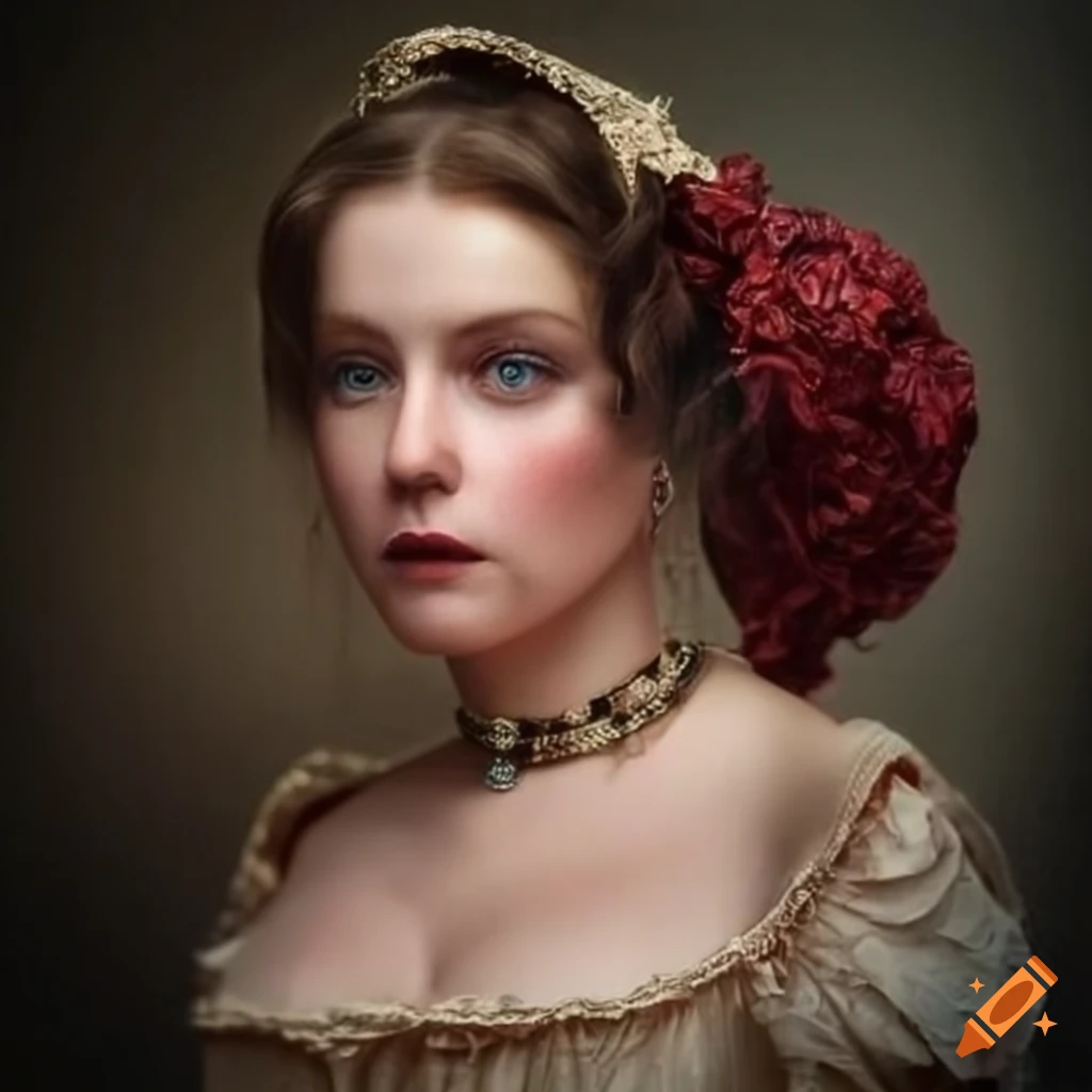 Victorian Lady In Historical Dress On Craiyon