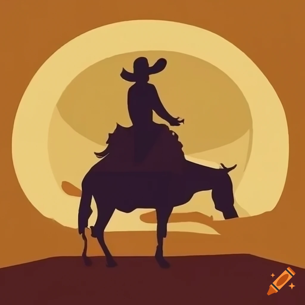 Cheerful cowboy in a western setting on Craiyon