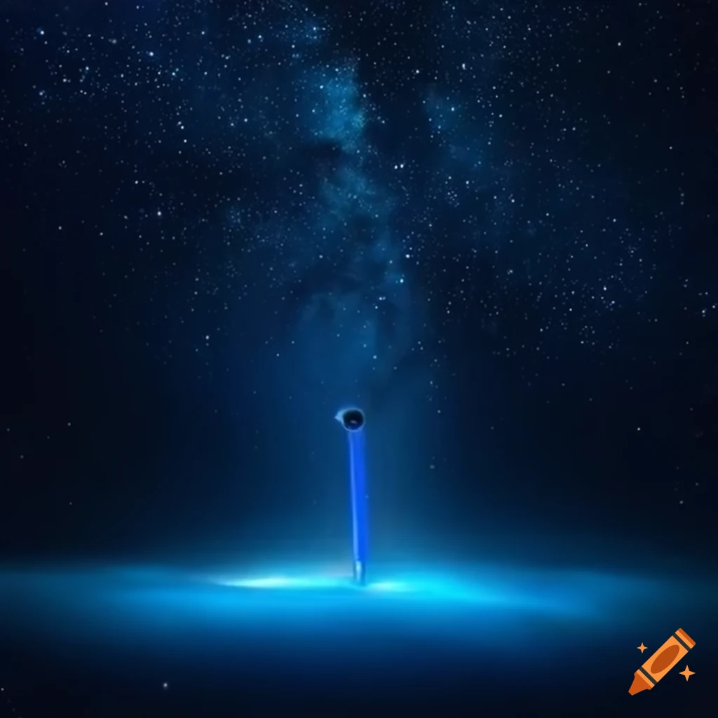 Aquasonic trance anthem with quasar lighting up the night sky on Craiyon