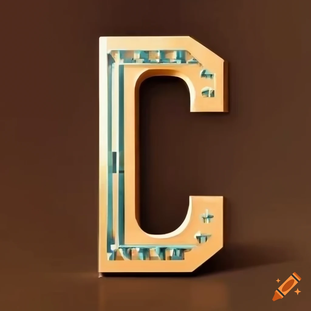 Art deco style letter r on Craiyon