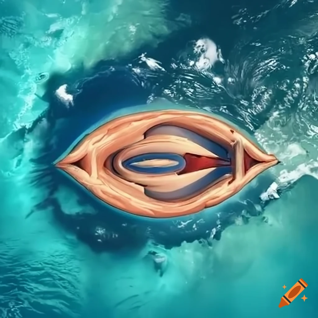 Ocean-themed logo for davey back ballers on Craiyon