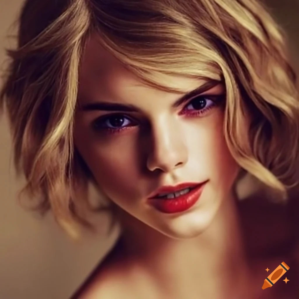 Celebrity face mashup of emma watson and taylor swift on Craiyon
