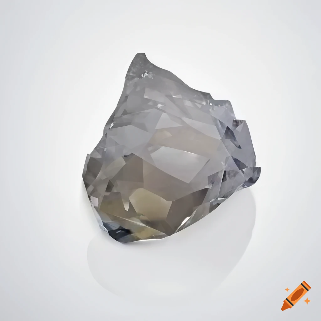 Close up of non-gem-quality diamond shards on white background on Craiyon