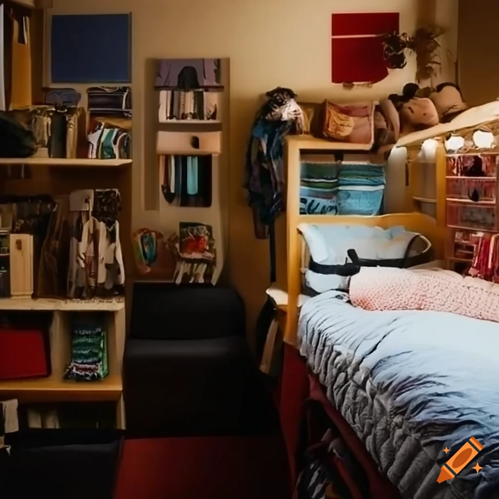 Freshman dorm room at a midwesten liberal arts university circa 2017 on ...