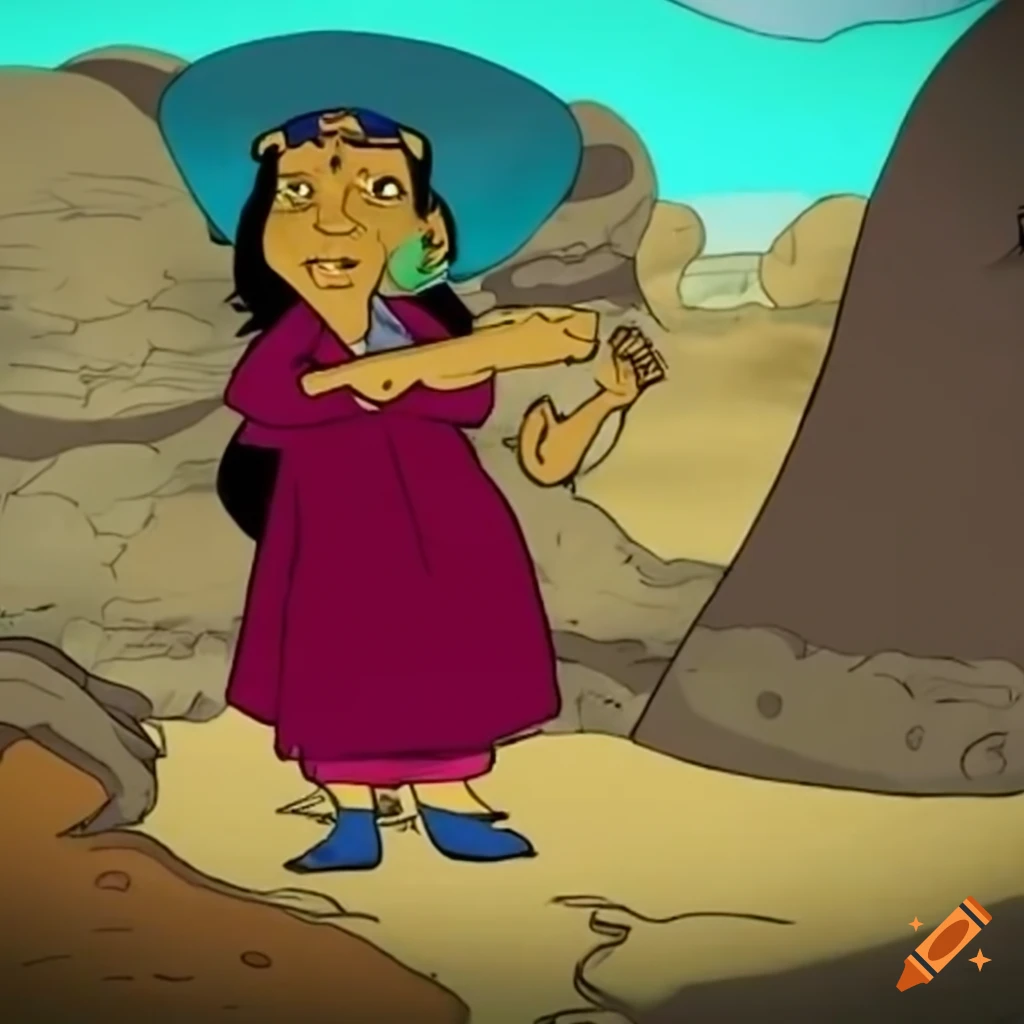 Israeli animated series: "no, we generously *give* them water" on Craiyon