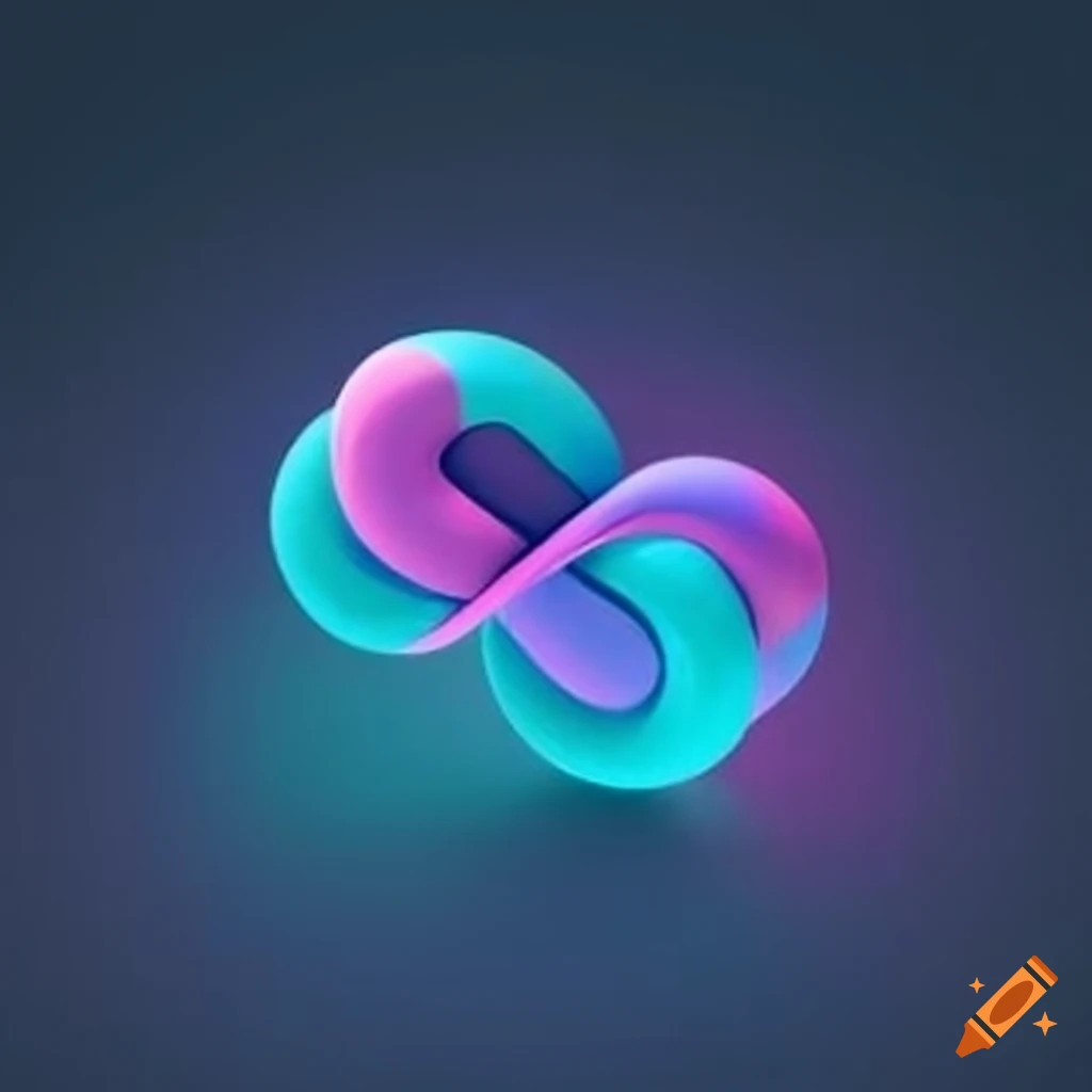 Infinity symbol made of clouds on Craiyon