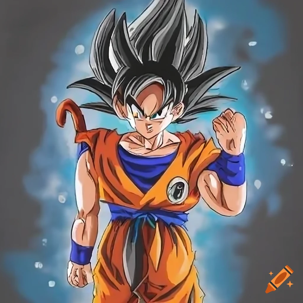Son goku character on Craiyon