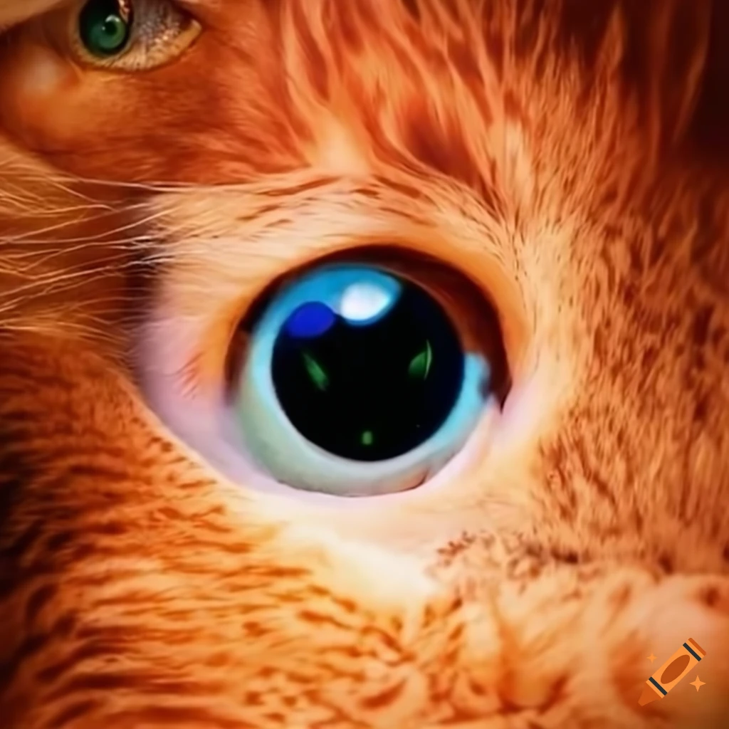 Three-eyed cat achieving awareness and higher consciousness on Craiyon