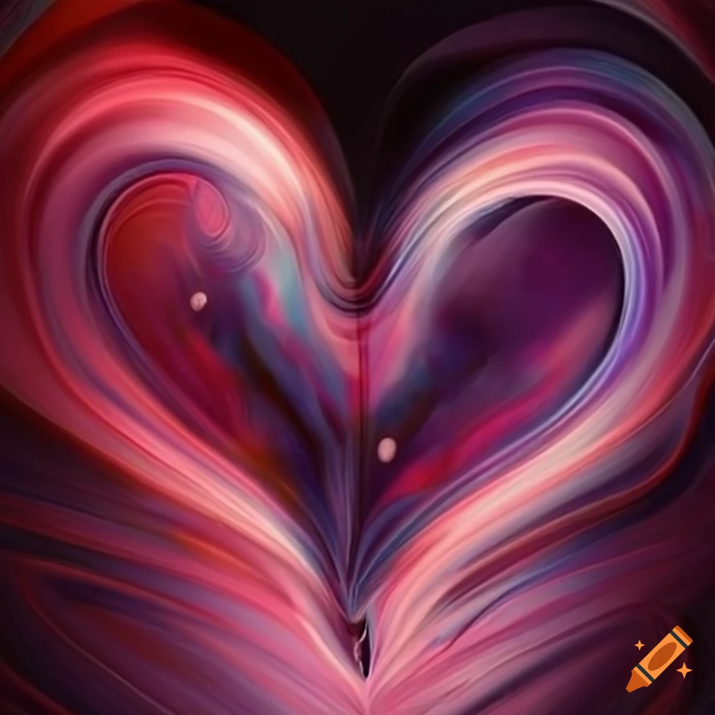 Abstract representation of love on Craiyon