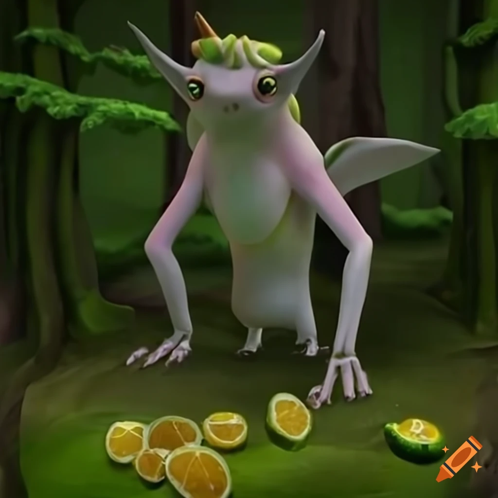 Mythical creatures and mutant omega mart lemon fruit monster in the ...