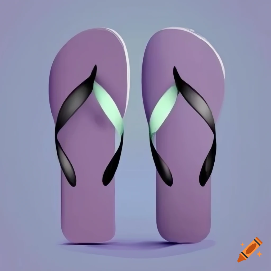 Illustration of a simple flip flop on Craiyon